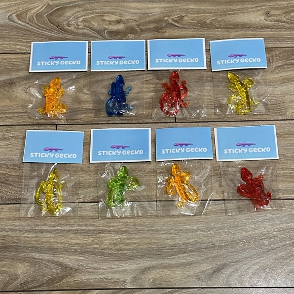 Handmade | Party Supplies | 8 Handmade Bluey Sticky Gecko Party ...